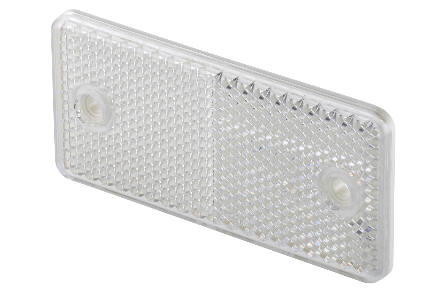 HELLA 8RA 003 326-021 Rückstrahler - Lichtscheibenfarbe: weiß - geschraubt